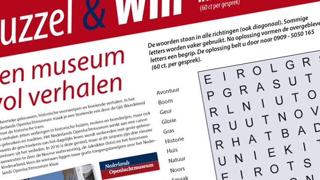 Gratis puzzel in de krant - Geurts Media